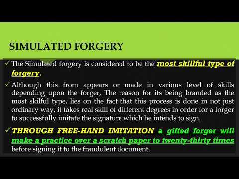 TYPES OF FORGERY