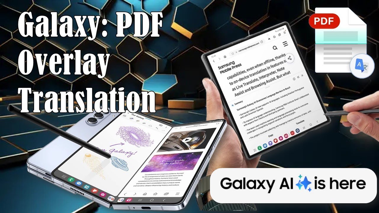 Never Struggle with Foreign Text Again. Galaxy PDF Overlay Translation   Study Smarter, Not Harder!