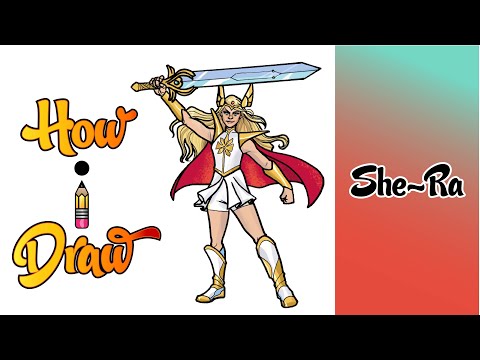 How to Draw She Ra Step by Step – I'm Youtuber – Follow my videos to ...