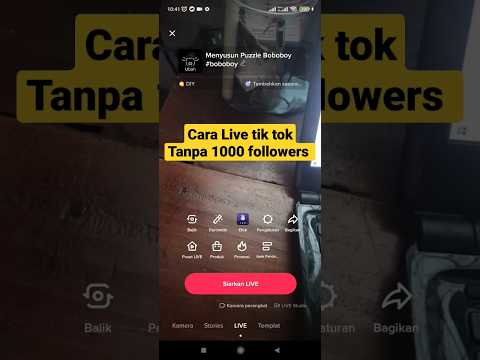 Cara live di tiktok tanpa 1000 followers #shorts