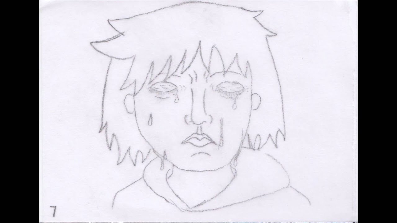 Crying Girl | Short hand drawn animation