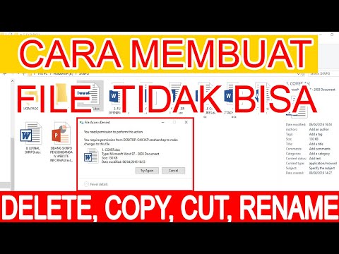 Cara Kunci File di Folder Laptop atau PC | Aman tanpa Aplikasi