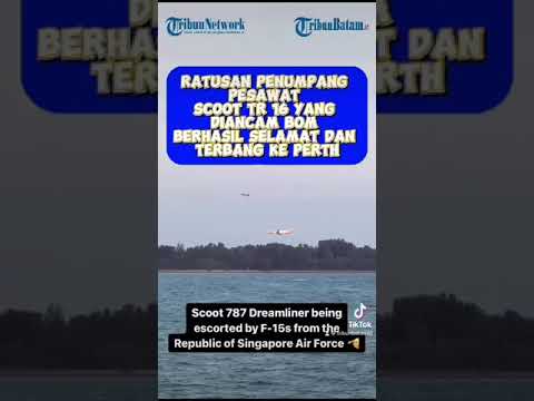 Ratusan Penumpang Pesawat Scoot TR 16 yang diancam Bom berhasil selamat dan Terbang Ke Perth