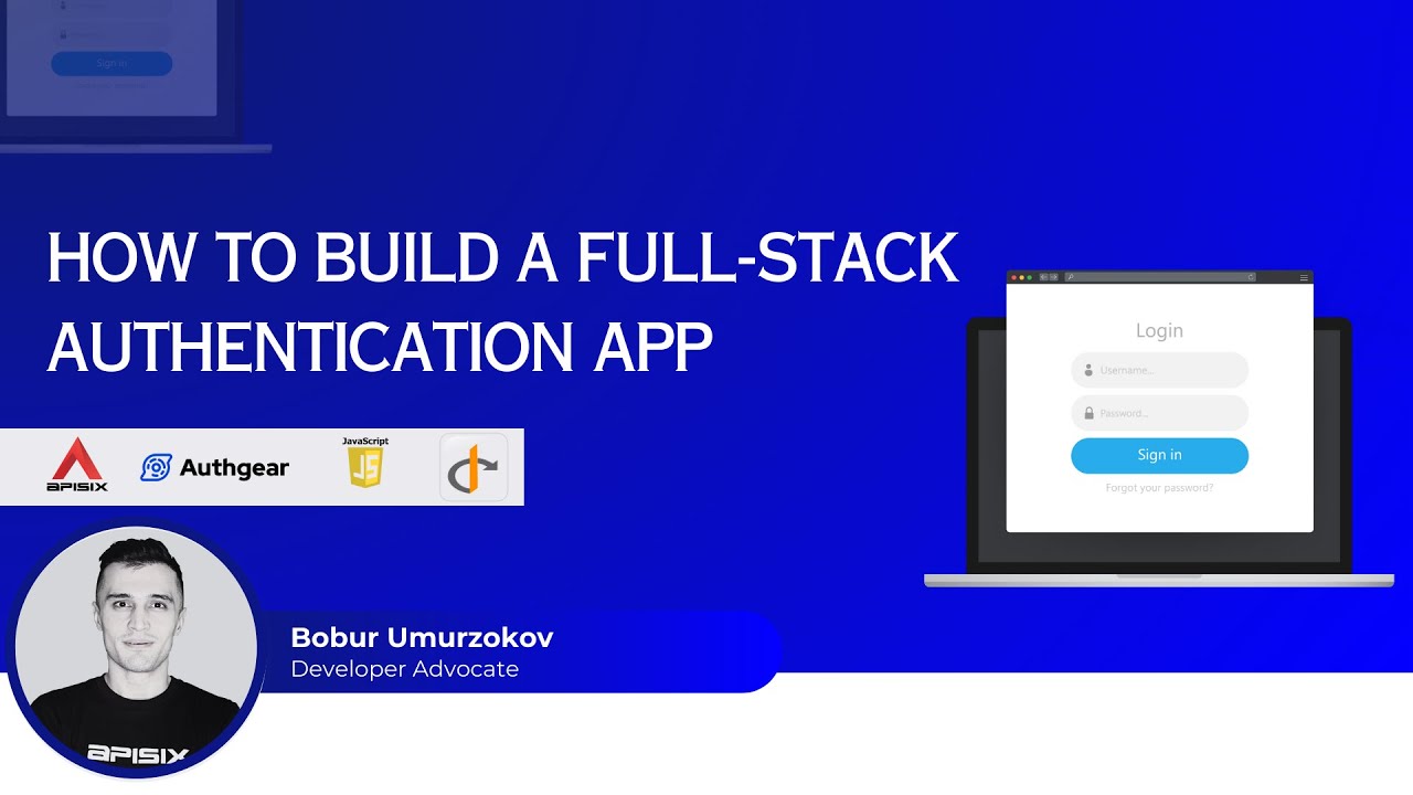 How to build a full stack authentication app