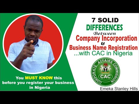 7 SOLID Differences Between Company Incorporation and Business Name Registration with CAC in Nigeria