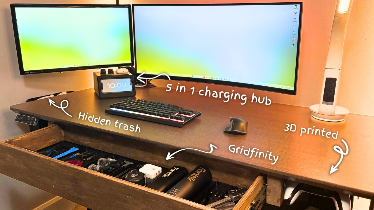 I 3D printed my Dream Workspace