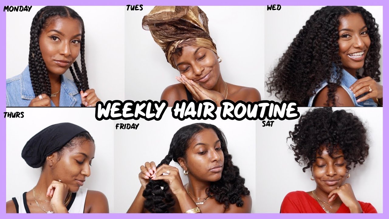 MY WEEKLY NATURAL HAIR ROUTINE! (How I Refresh & Maintain Hair Everyday ...