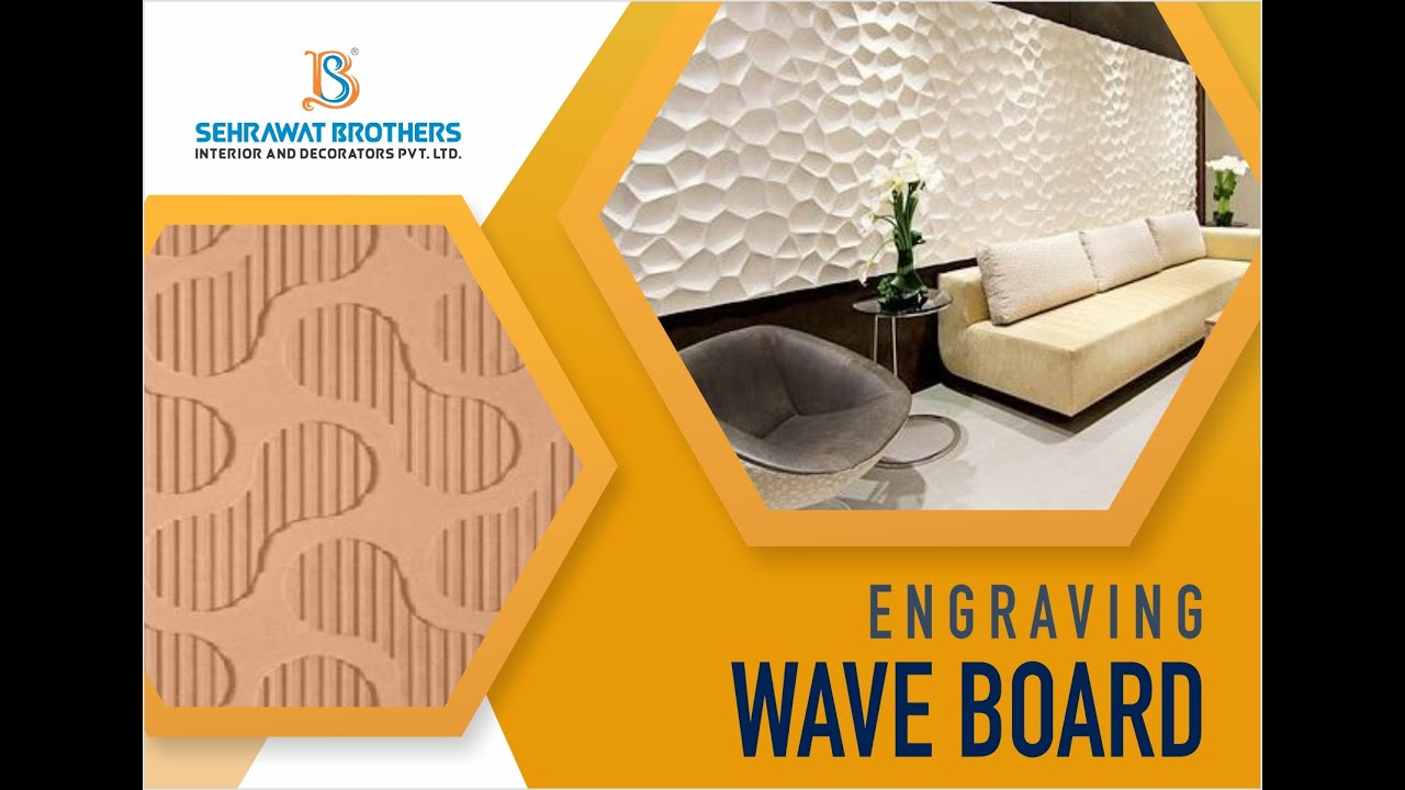 MDF Engraved Wave Board Volume - 1