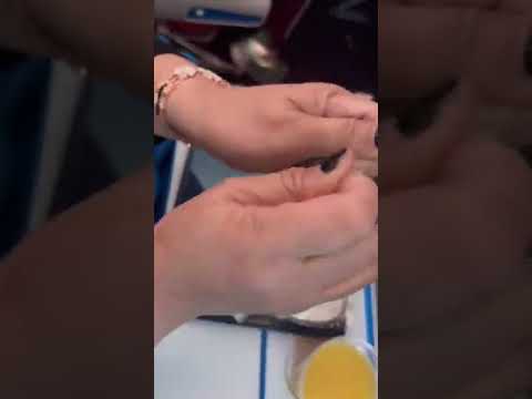 ASMR Breakfast meal on KLM airline sounds #satisfying #asmr #shorts