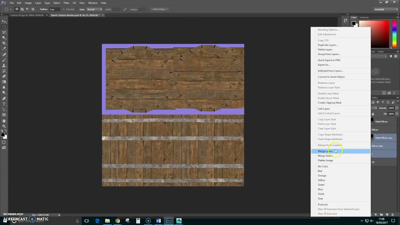 Producing a tiling texture normal map