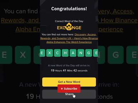Binance Word Of The Day Today Answer 6,7,8, Letters || BINANCE WOTD WORD, 24 June 2025