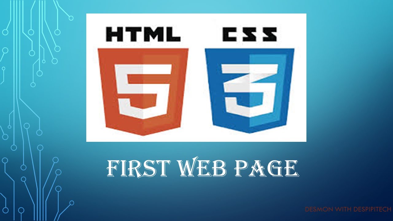 HTML5 and CSS3 beginners tutorial 2 - creating our first web page