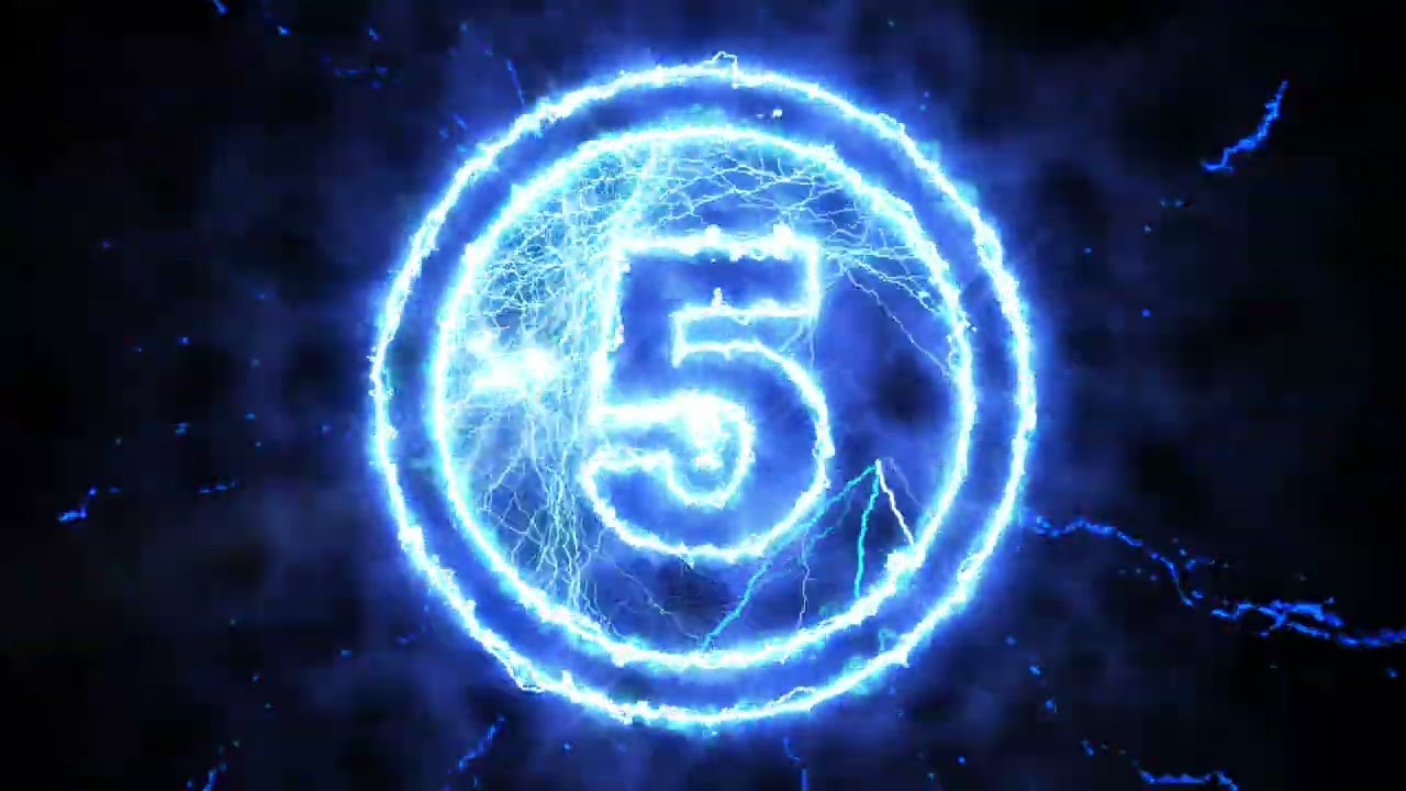 10 Second countdown - Electrical - free stock footage
