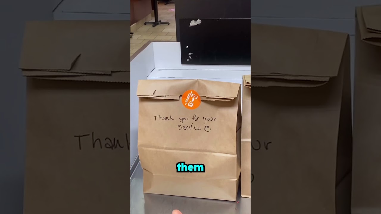 this worker gave all the leftover food to people in need instead of throwing away