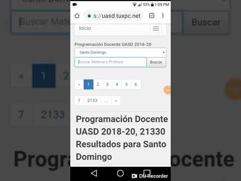 ¿Cómo buscar en programacion docente UASD? 2021 2020 semestre virtual