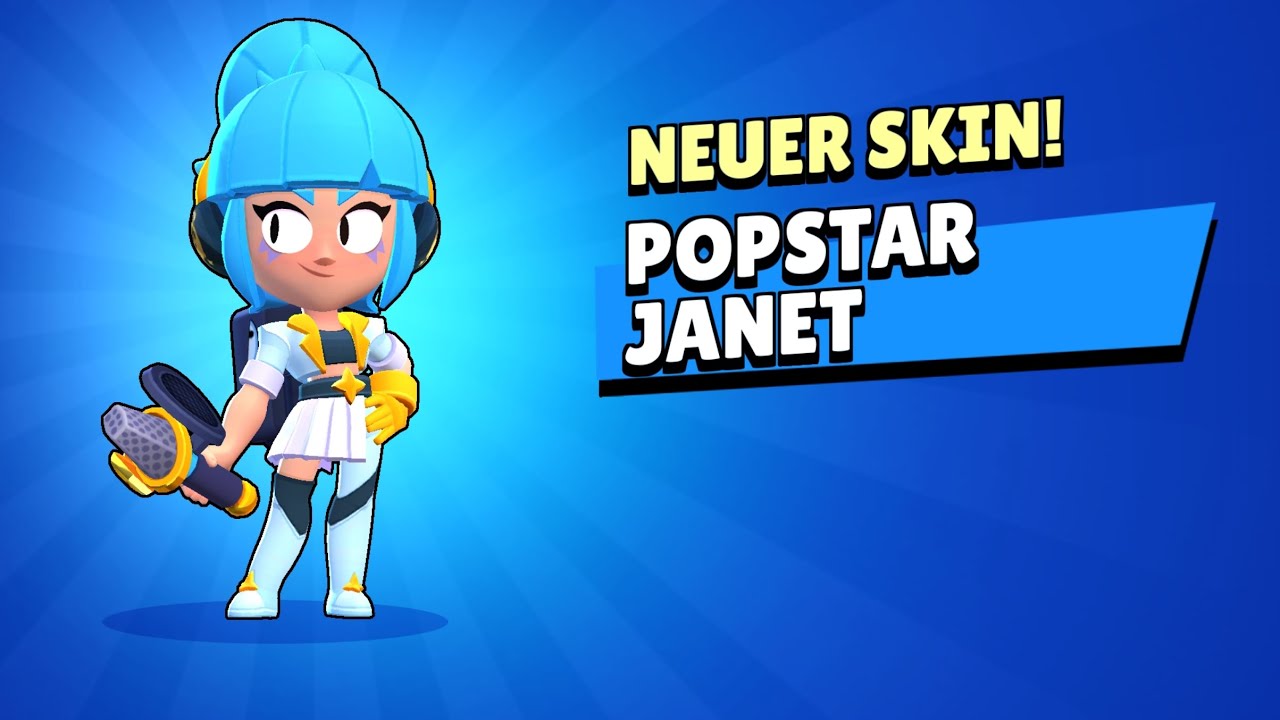 Brawl Stars Popstar Janet + exclusive Pin + Icon Unlocked!