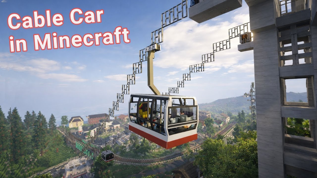 Cable Car Ride in Minecraft