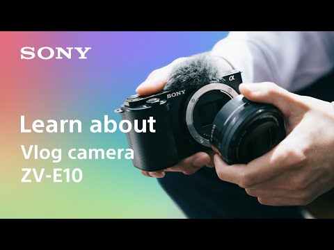 Sony ZV-E10 Mirrorless Vlog Camera Body (Black) & Lens|ILCZVE10L/B