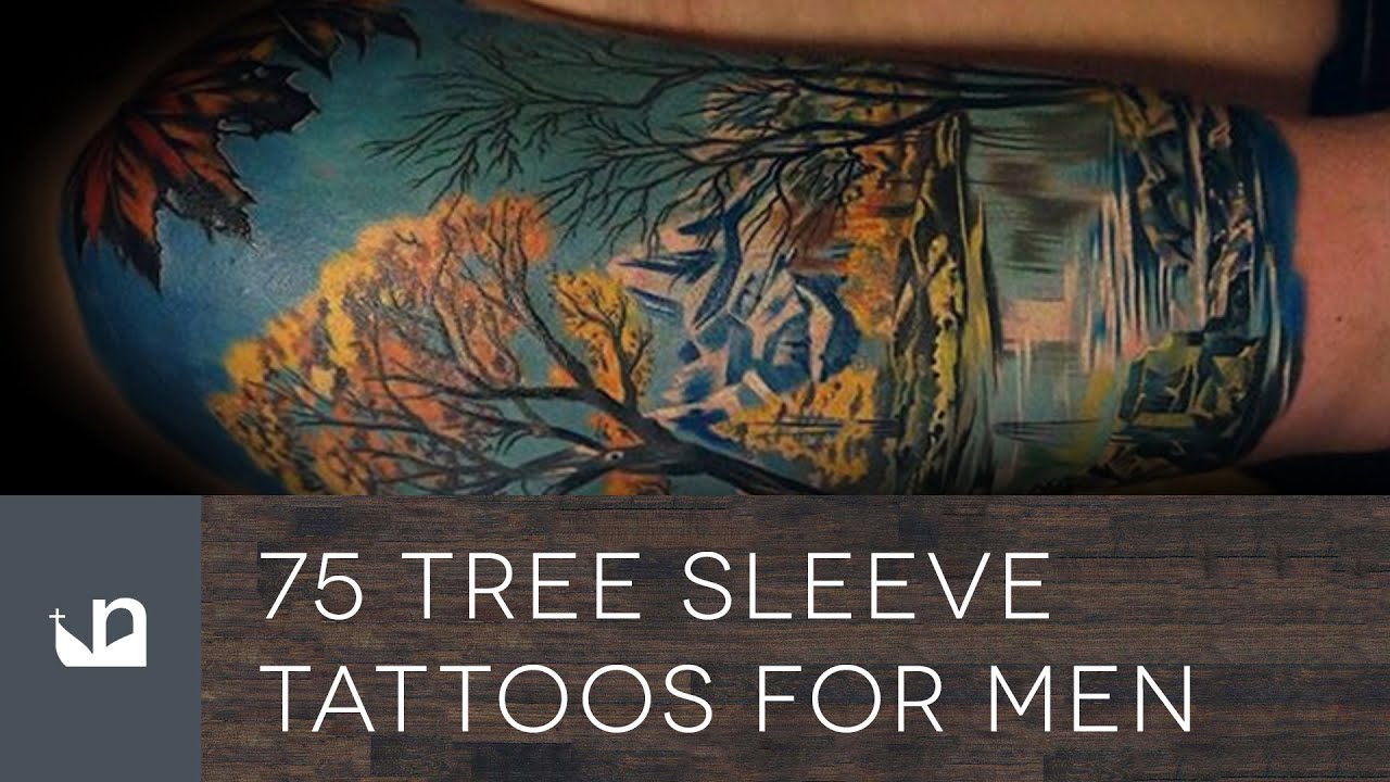 75 Tree Sleeve Tattoos For Men