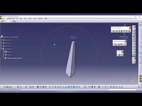 Aircraft Modelling Vertical Stabilizer with Rudder 7