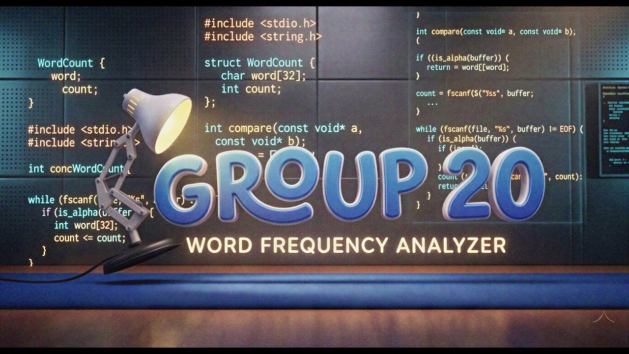 A Word Frequency Analyzer built in C language ( Group 20 )