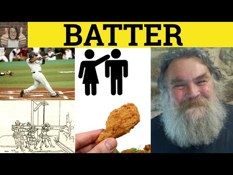 🔵 Batter - Batter Meaning - Battering Examples - Batter Defined - Essential GRE Vocabulary