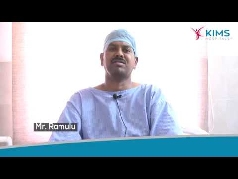 Mr. Ramulu's Testimonial :: Right URSL + DJ stenting + Holmium :: Dr. Naveenchandra R. Acharya