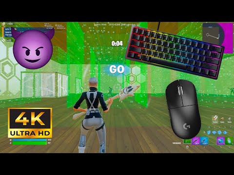 [4k 240 fps] Keyboard ASMR 😴 Fortnite Box fights 📦