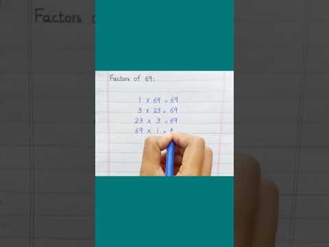 Factors of 69 #shorts