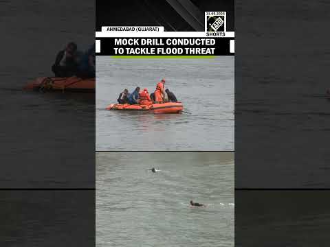 Gujarat: Army, NDRF, SDRF & Police conduct Joint Mock Drill to tackle flood threat in Ahmedabad