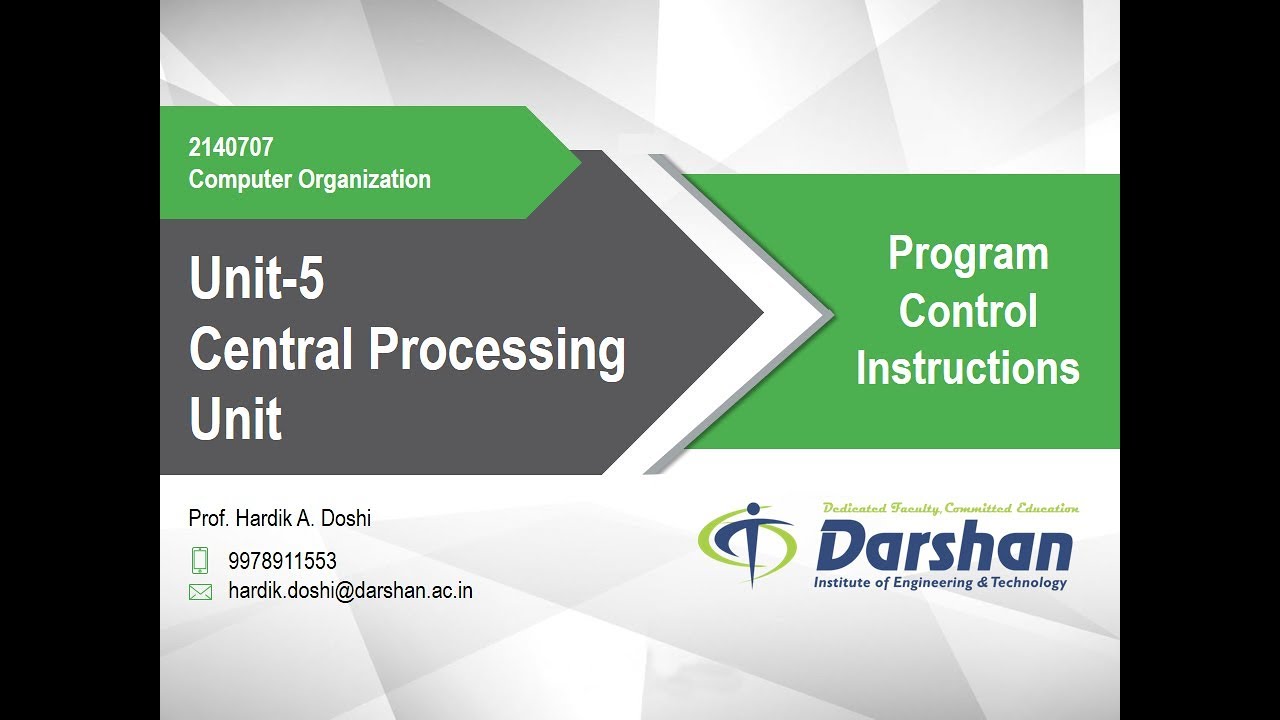 5.05 Program Control Instructions