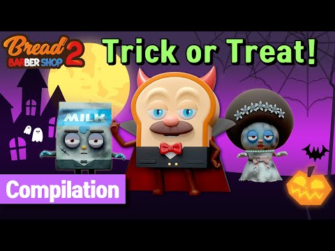 BreadBarbershop | Trick or Treat!🎃🍭 | english/animation/dessert/cartoon