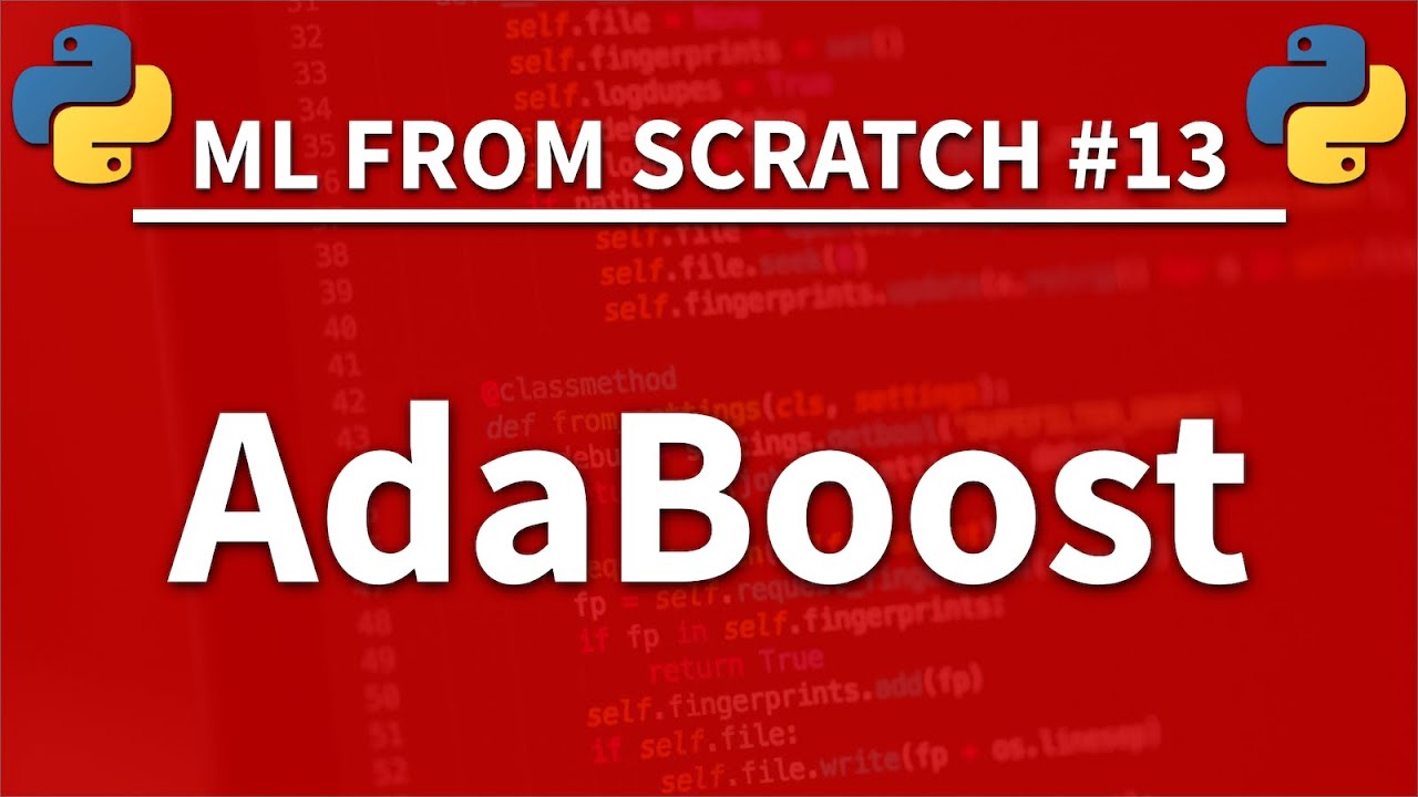 AdaBoost in Python - Machine Learning From Scratch 13 - Python Tutorial