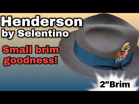 the Selentino Henderson- 1 7/8" brim Brown or Blk -at the Oldest Hat Shop in NYC