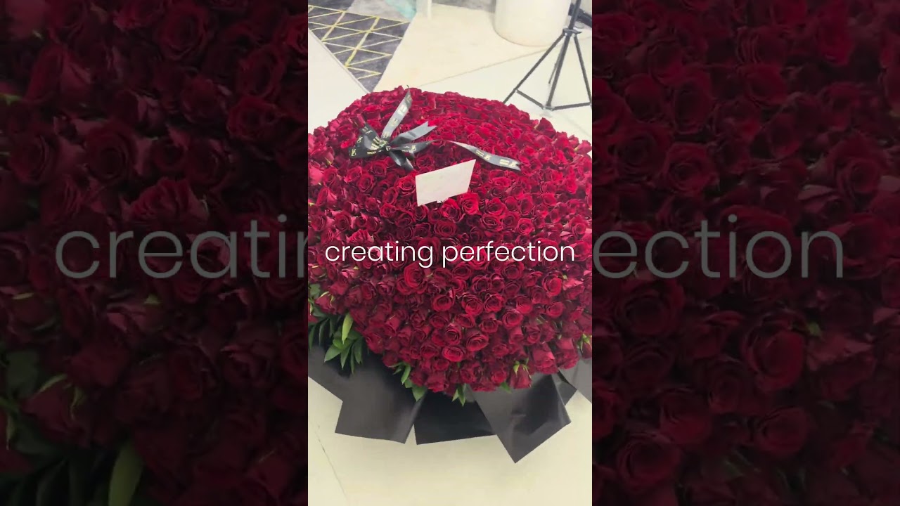 Romance of 100 roses bouquet | Red Roses premium bouquet. Shop now