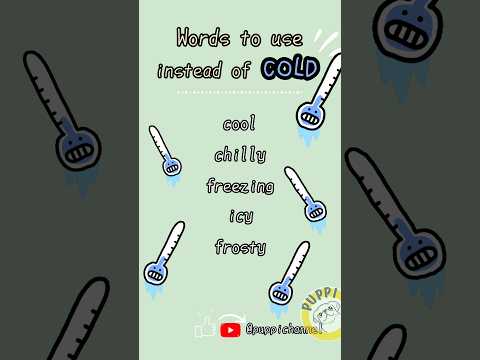 Words to use instead of #Cold |#synonyms #learnenglish #englishvocab #shorts #dailyenglish #esl