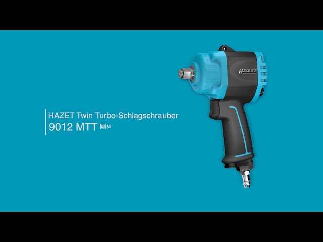 HAZET Mini Twin Turbo Schlagschrauber ∙ extra kurz 9012MTT ∙ Lösemoment maximal: 1600 Nm ∙ ...