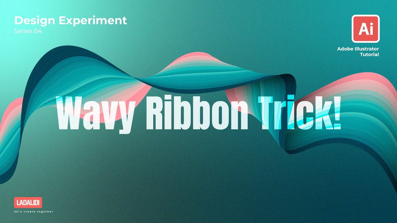 How to Make Wavy Ribbons with Custom Colors in Adobe Illustrator | Design Experiment Series 4