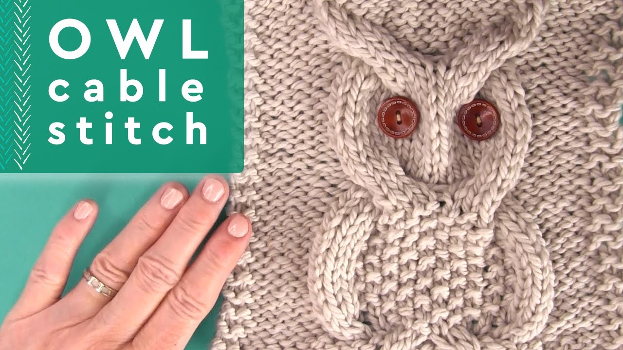 Adorable Owl Cable Stitch 🦉 Free Printable Pattern