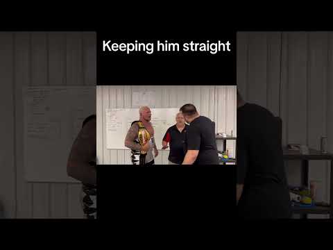 Stan Sierra and Kyle Maggard at each others throat after the event in Fleming Neon, KY