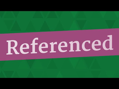 REFERENCED pronunciation • How to pronounce REFERENCED