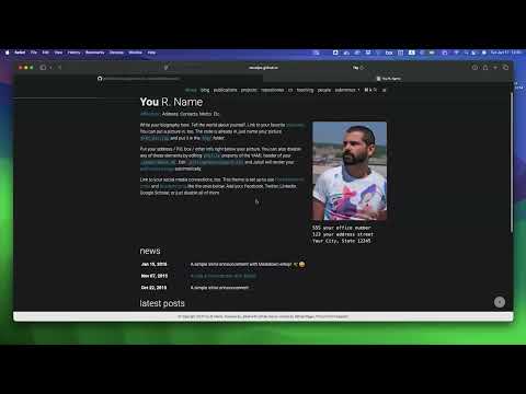Build your professional webpage - Tutorial (github pages al-folio Jekyll theme)