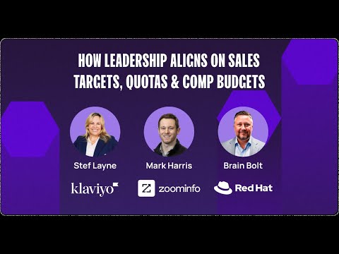 How Finance & Revenue Leadership Aligns on Sales Targets, Quotas & Comp