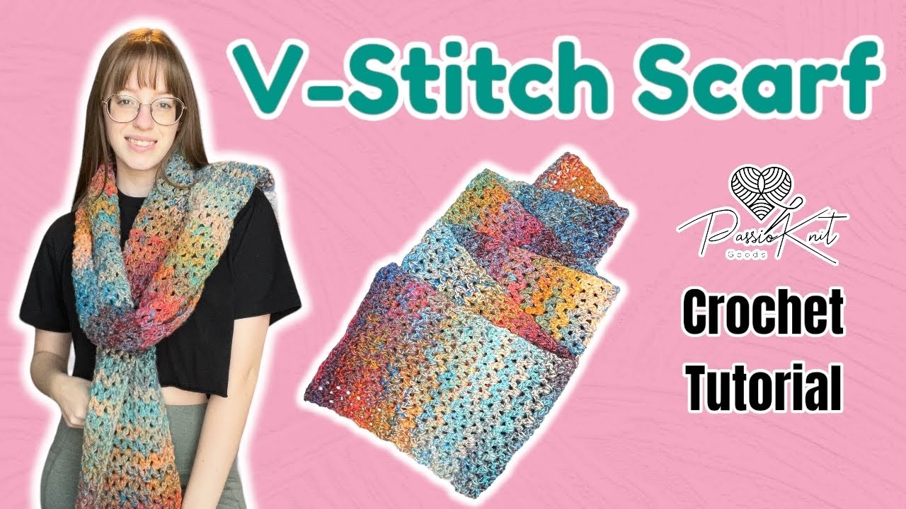Crochet V-Stitch Scarf | TUTORIAL | DIY