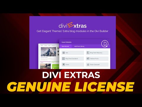 Download Divi Extras Plugin With Original License Key With Lifetime Auto Update