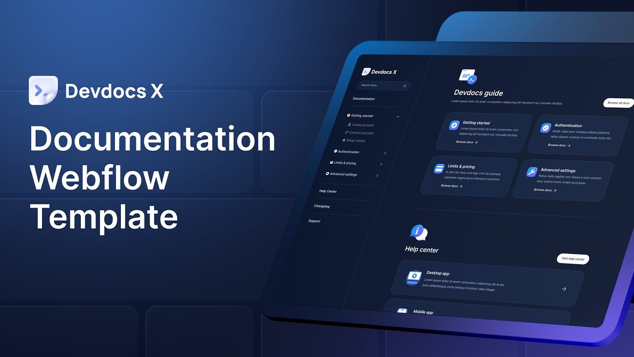 Devdocs X - Documentation Webflow Template | BRIX Templates