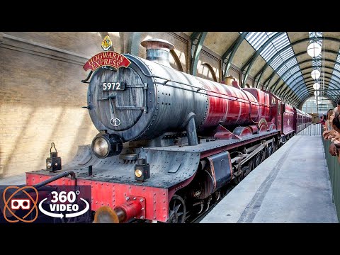 [360] Traveling on the Hogwarts Express Between Parks | Universal Orlando