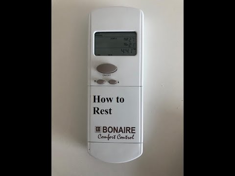How to Reset Bonaire Comfort Control Heating & Cooling System