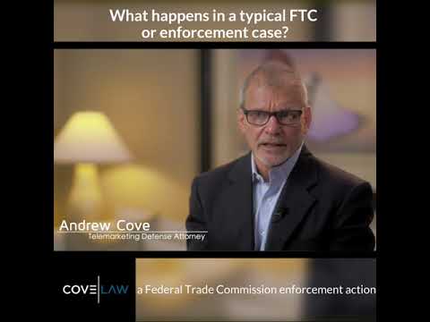 What happens in a typical FTC or enforcement case?