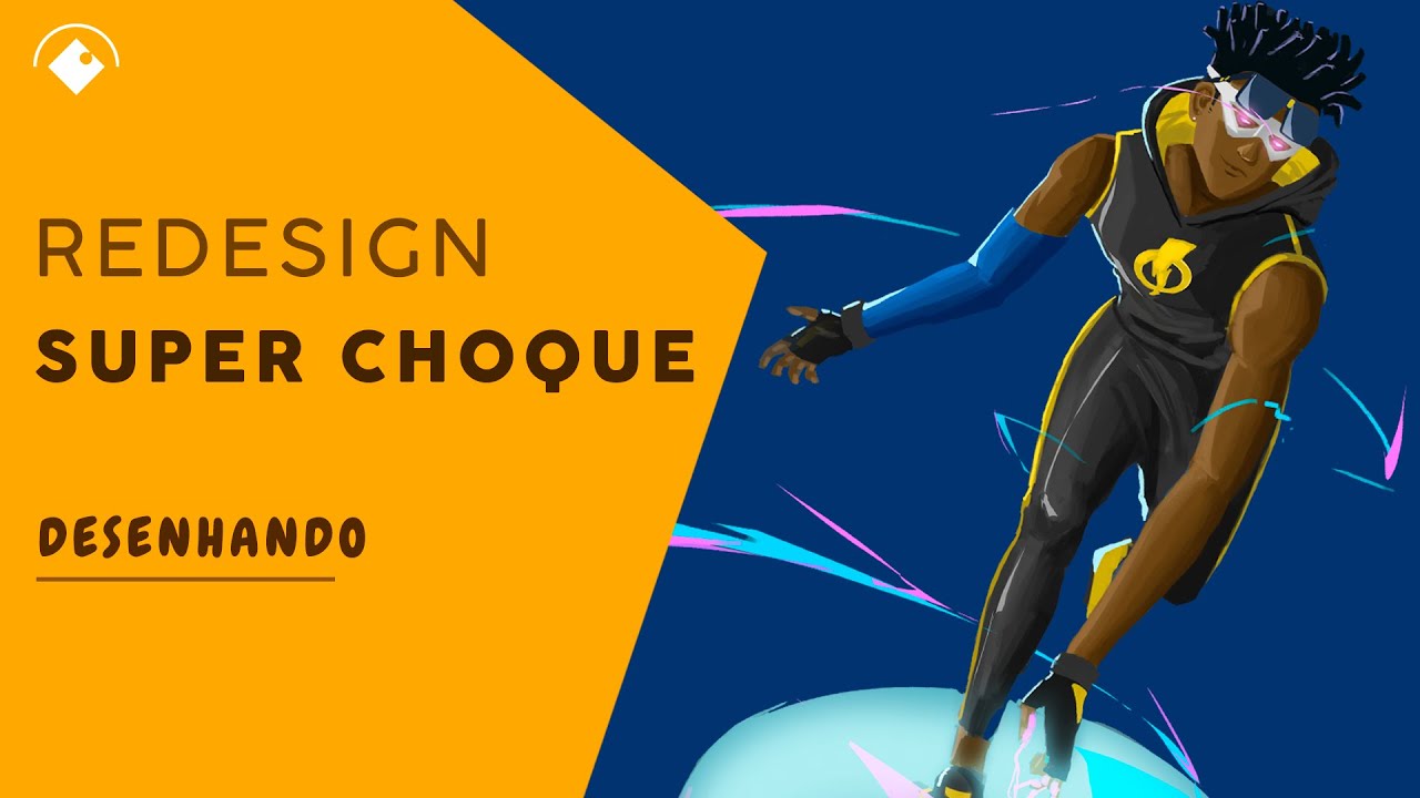 REDESENHANDO O SUPER CHOQUE I COMO REDESENHAR PERSONAGENS DO ZERO I REDESIGN DE PERSONAGENS I DC